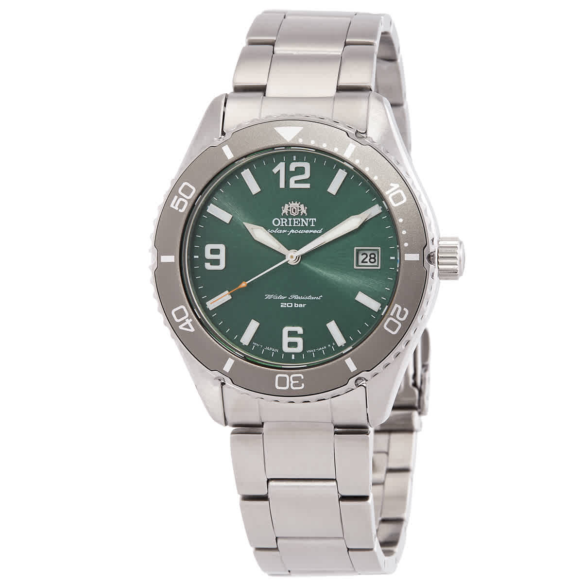 Orient Sport Solar Green Dial Mens Watch RA-WJ0001E10B Orient