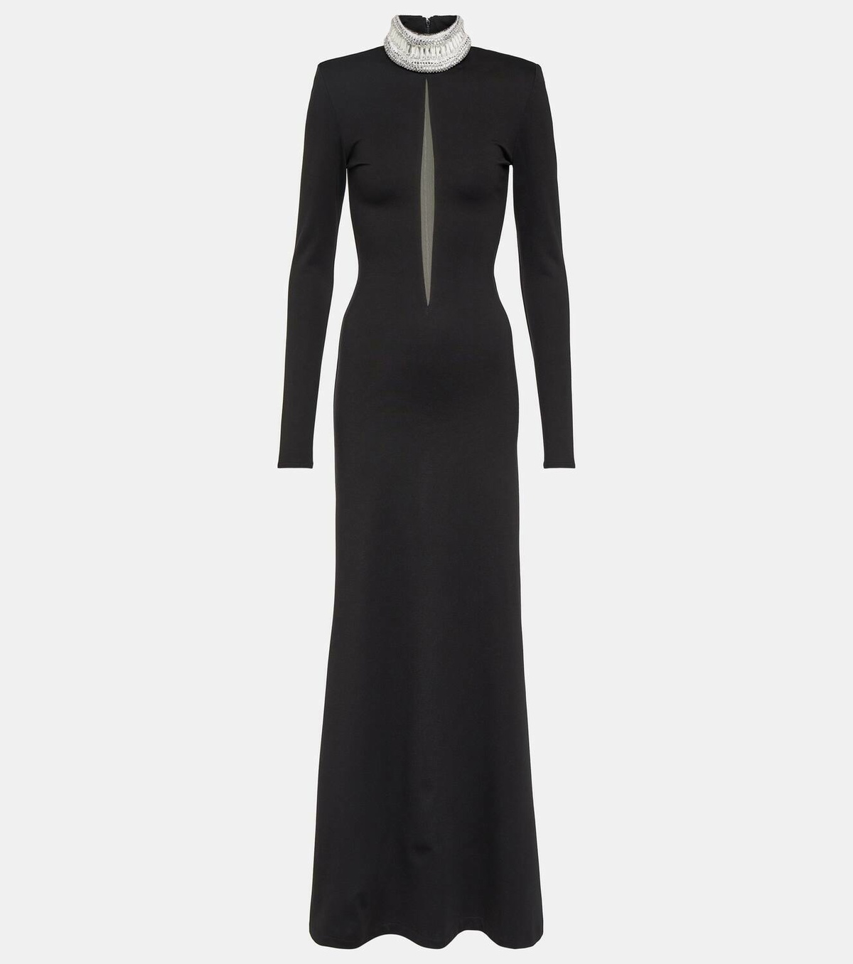 David Koma Crystal-embellished cut-out gown David Koma