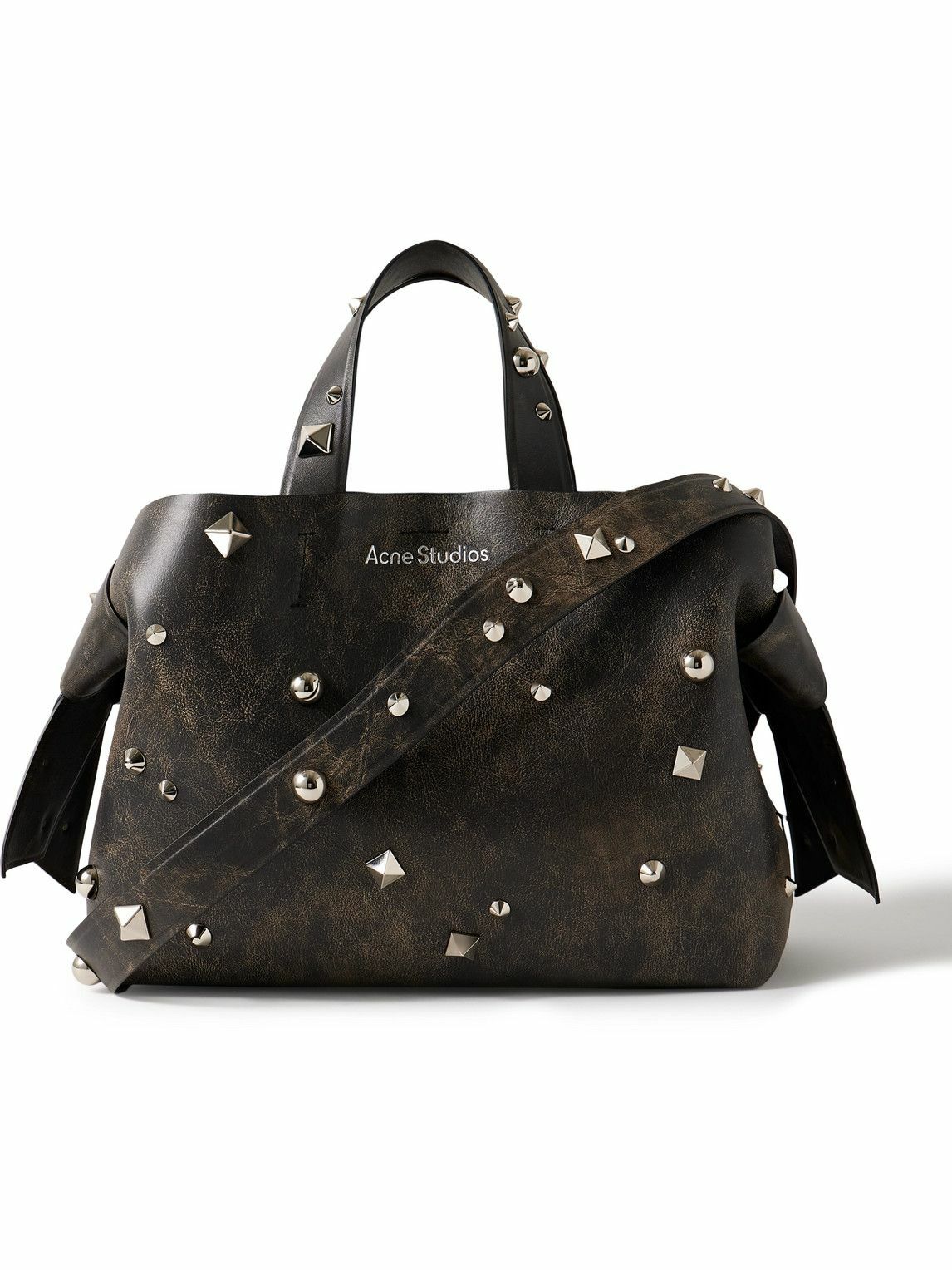 Acne Studios - Musubi Knotted Studded Leather Tote Bag Acne Studios