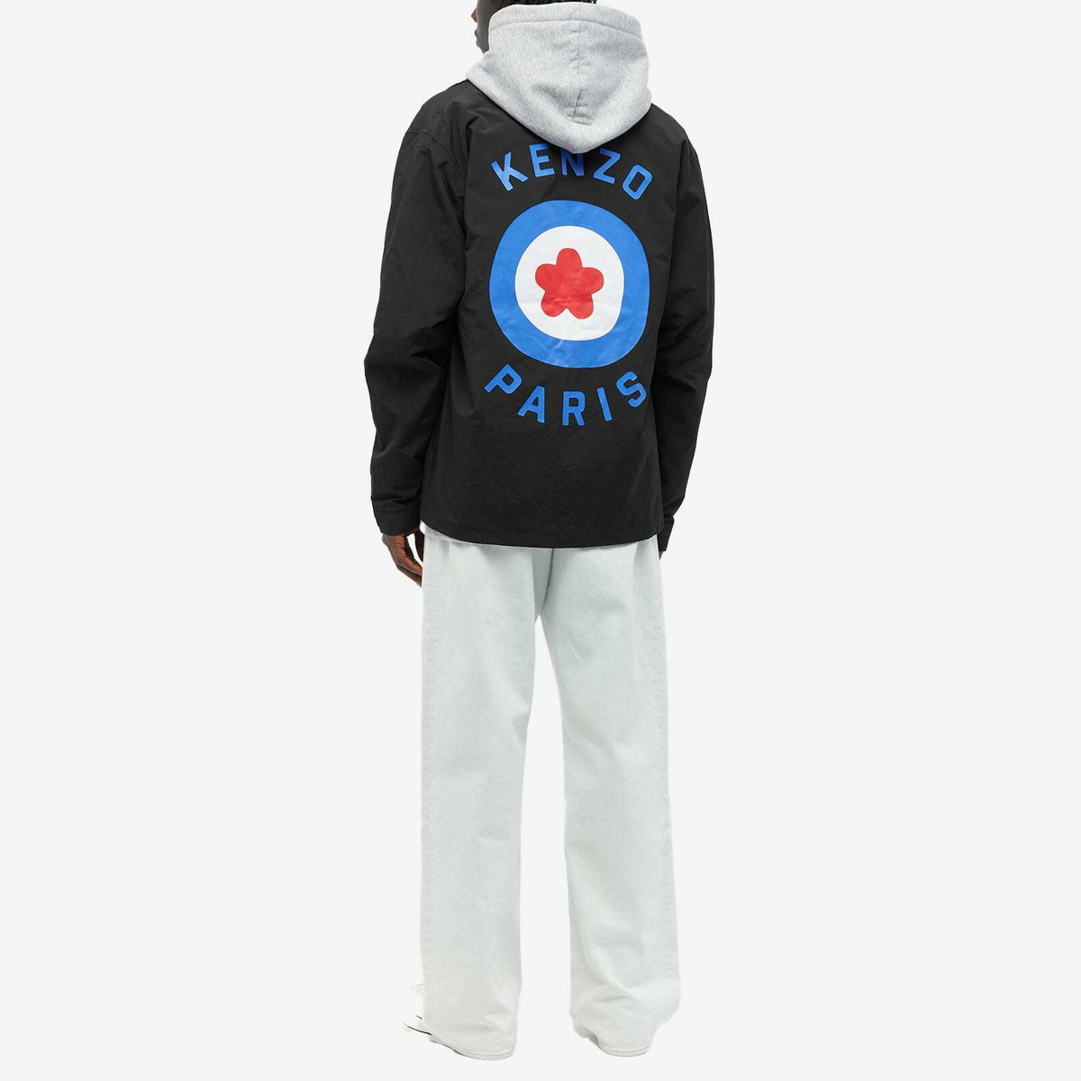 Kenzo Paris Men's Kenzo Target Coach Jacket in Black Kenzo