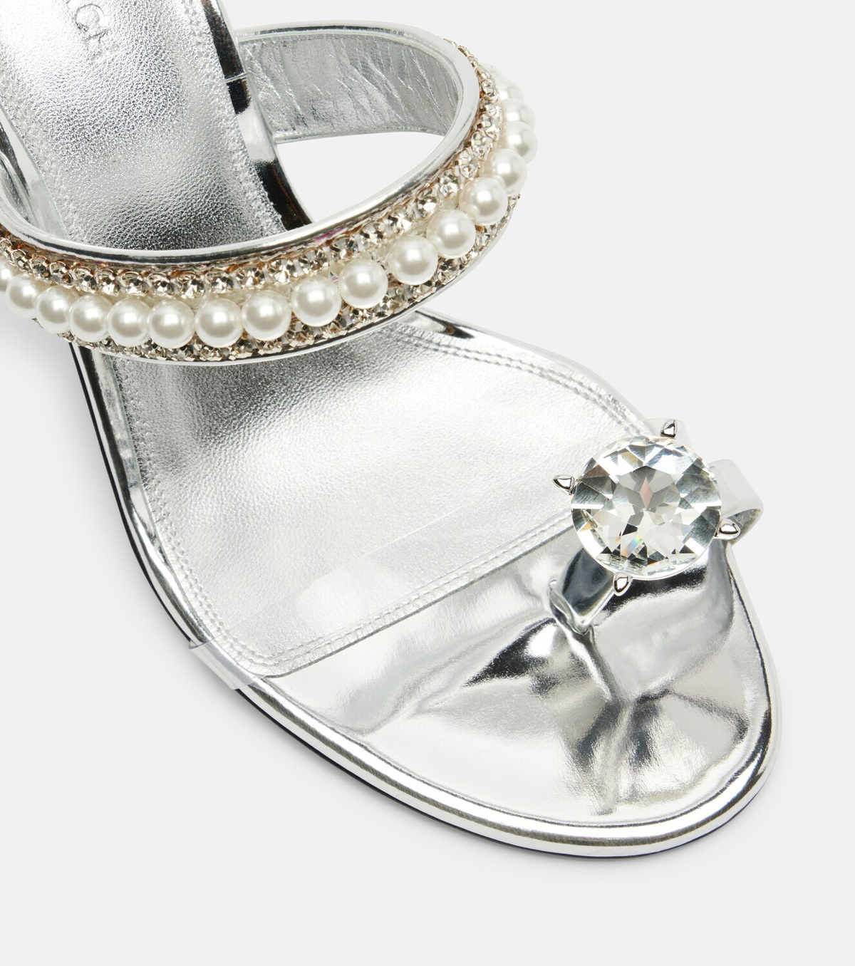 Mach & Mach Diamond Of Elizabeth 95 leather mules MACH & MACH