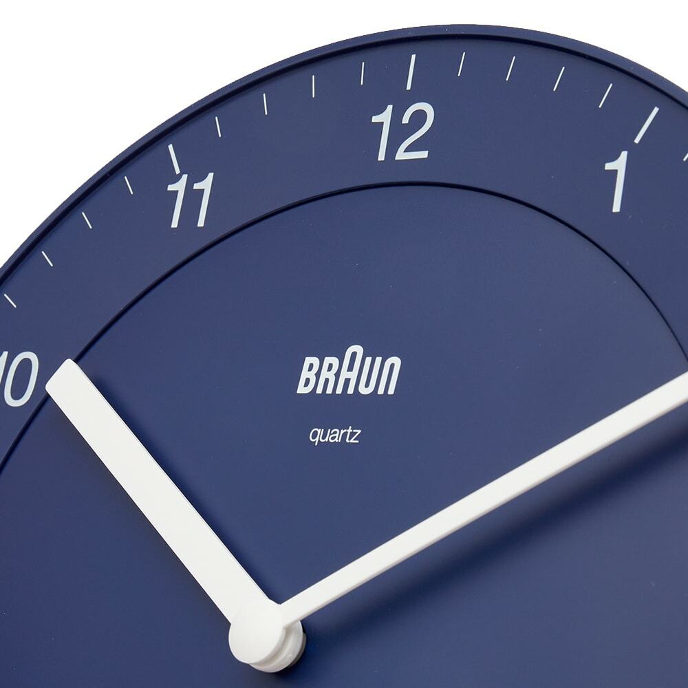 Braun BC06 Wall Clock in Blue Braun