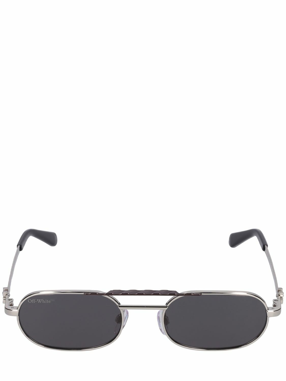 OFF-WHITE - Baltimore Oval Metal Sunglasses Off-White