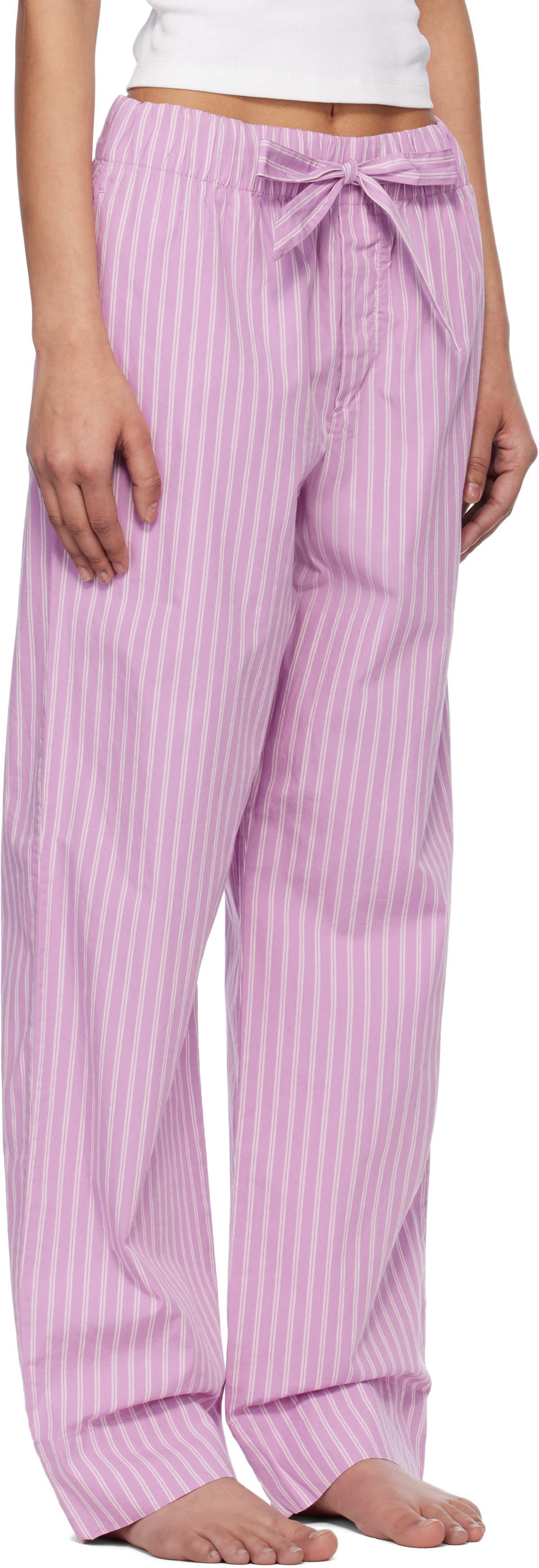 Tekla Purple & Pink Poplin Pyjama Pants Tekla Fabrics