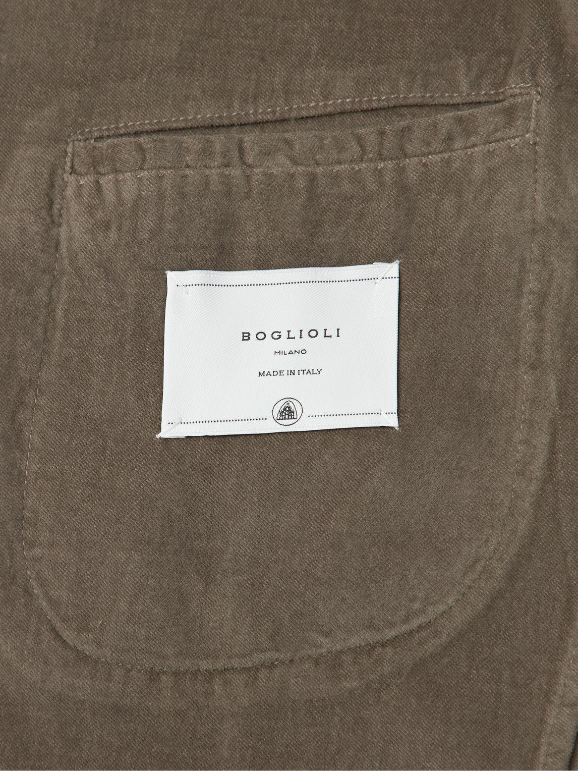 Boglioli - K-Jacket Unstructured Cotton-Moleskin Suit Jacket - Brown Boglioli