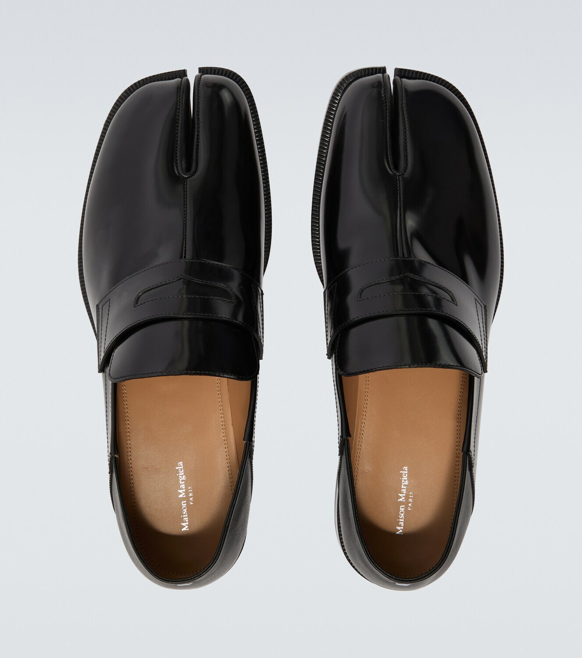 Maison Margiela Tabi leather penny loafers Maison Margiela