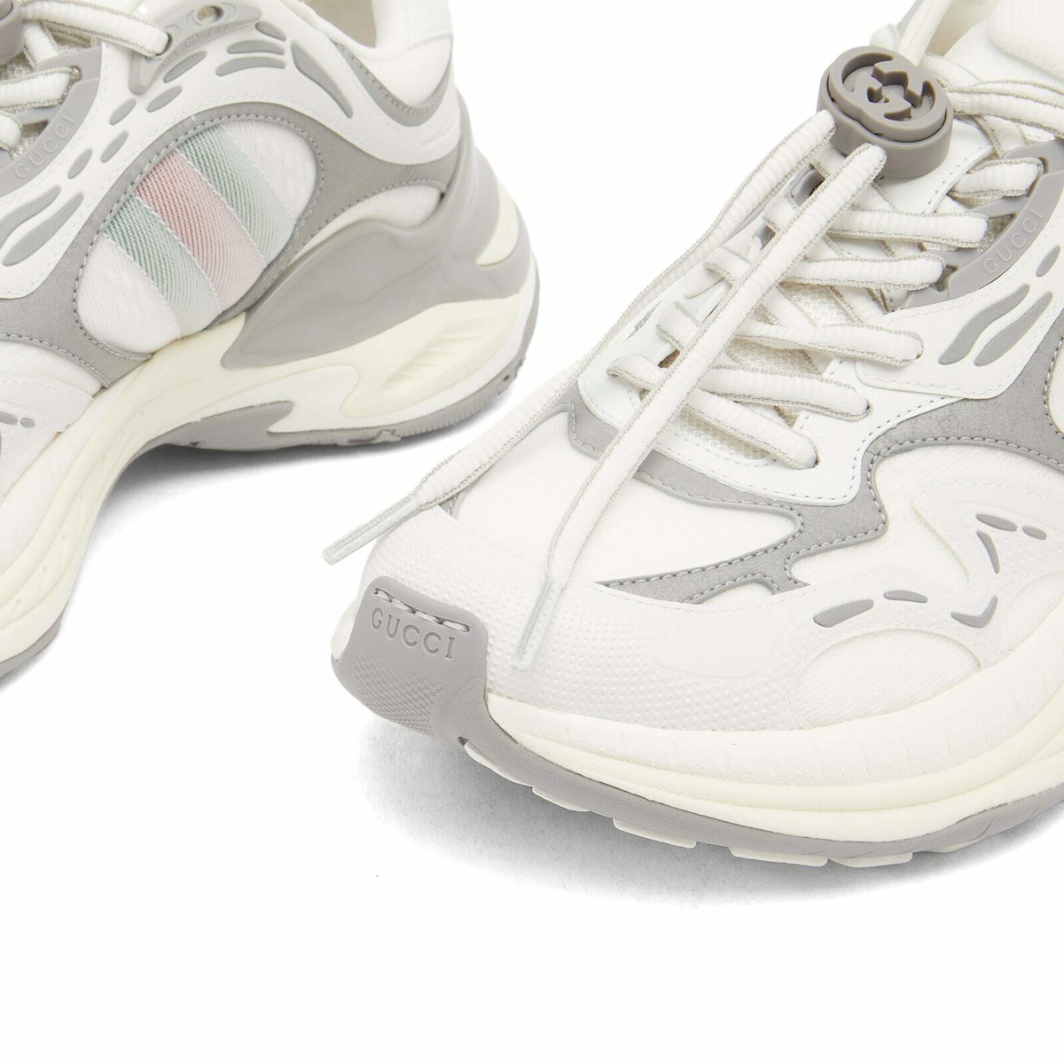 Gucci Men's 2.0 Running Sneaker in White/Multi Gucci