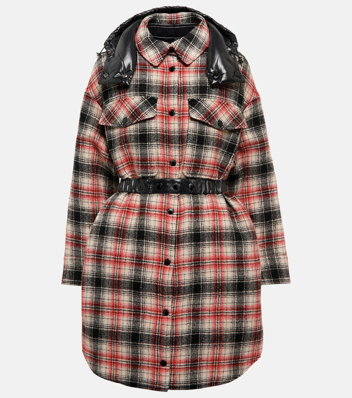 Moncler - Checked virgin wool down jacket Moncler