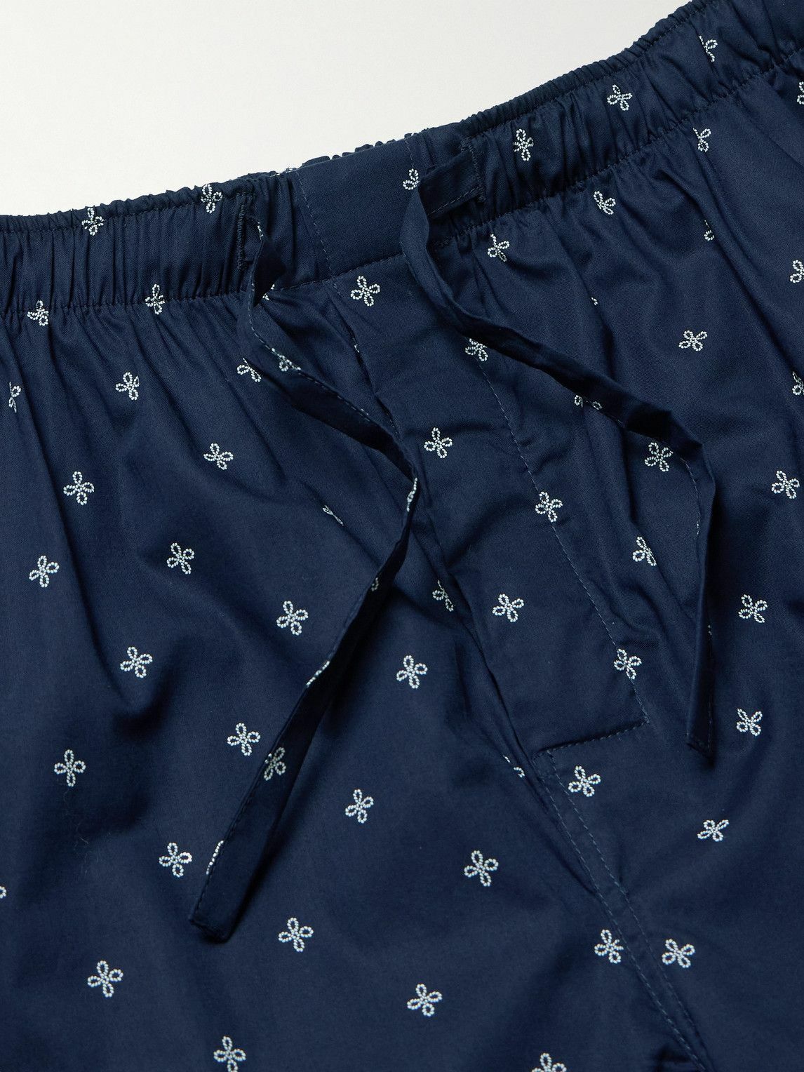 Derek Rose - Nelson Printed Cotton-Batiste Pyjama Trousers - Blue Derek ...