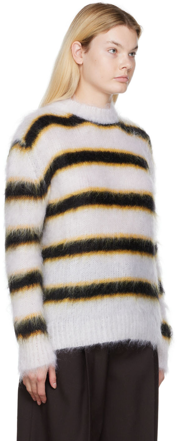 Marni White Fuzzy Wuzzy Sweater Marni