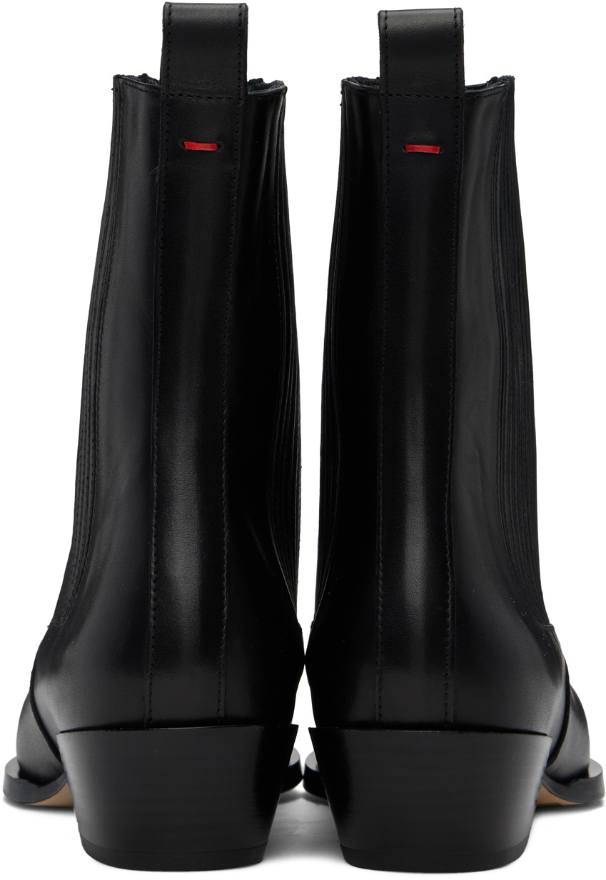Aeyde Black Belinda Cowboy Chelsea Boots Aeyde
