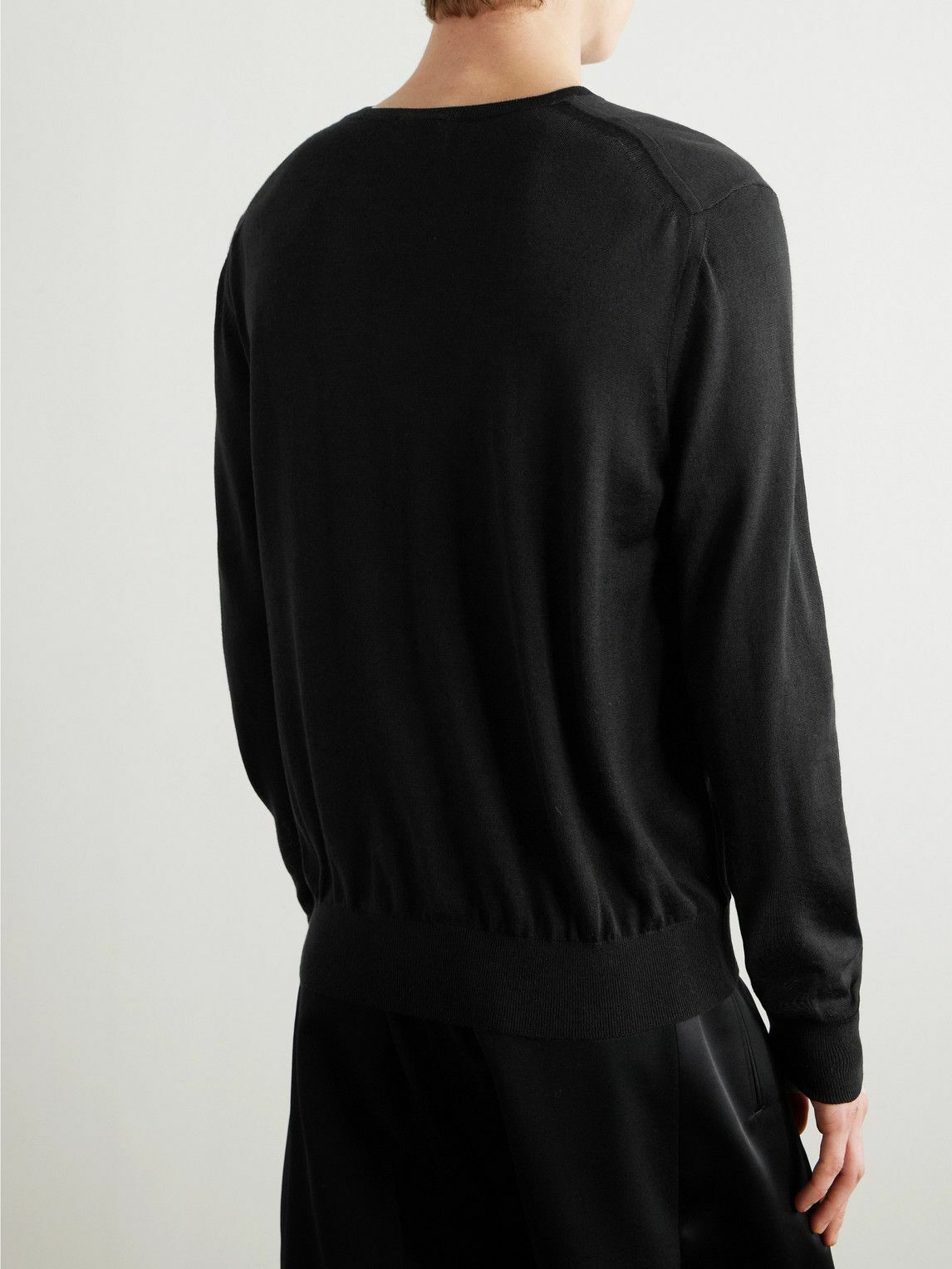 SAINT LAURENT - Wool Sweater - Black Saint Laurent