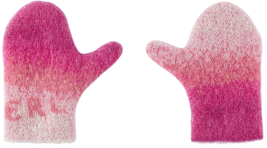 ERL Kids Pink Gradient Mittens ERL