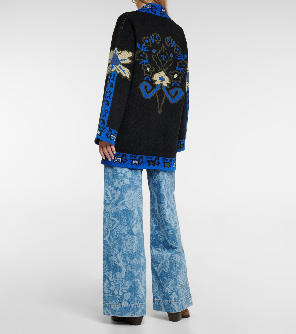 Etro - Wool jacquard cardigan Etro