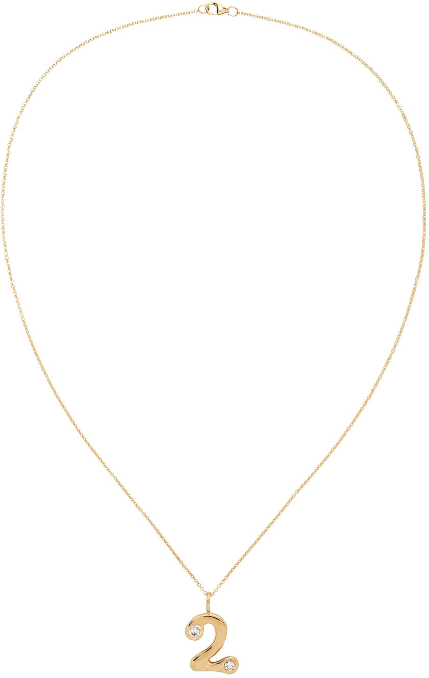 BRENT NEALE Gold Bubble Number 2 Necklace BRENT NEALE