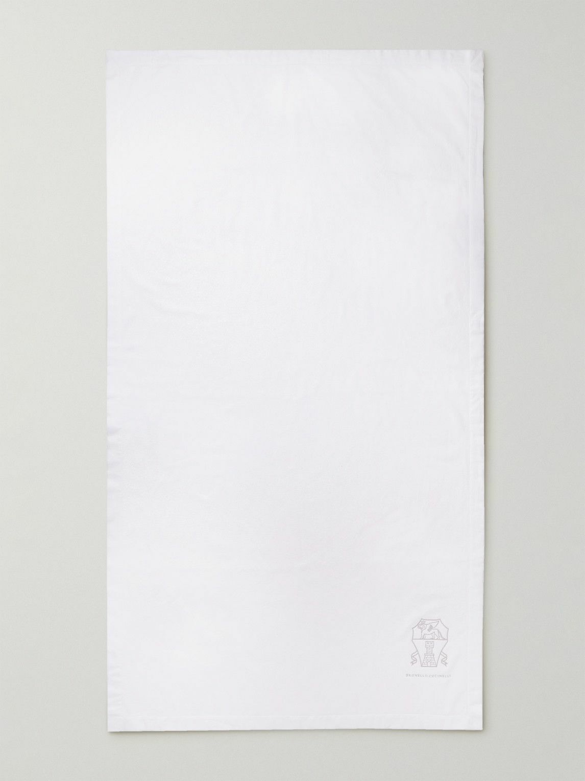 Brunello Cucinelli - Logo-Embroidered Cotton-Terry Beach Towel Brunello ...