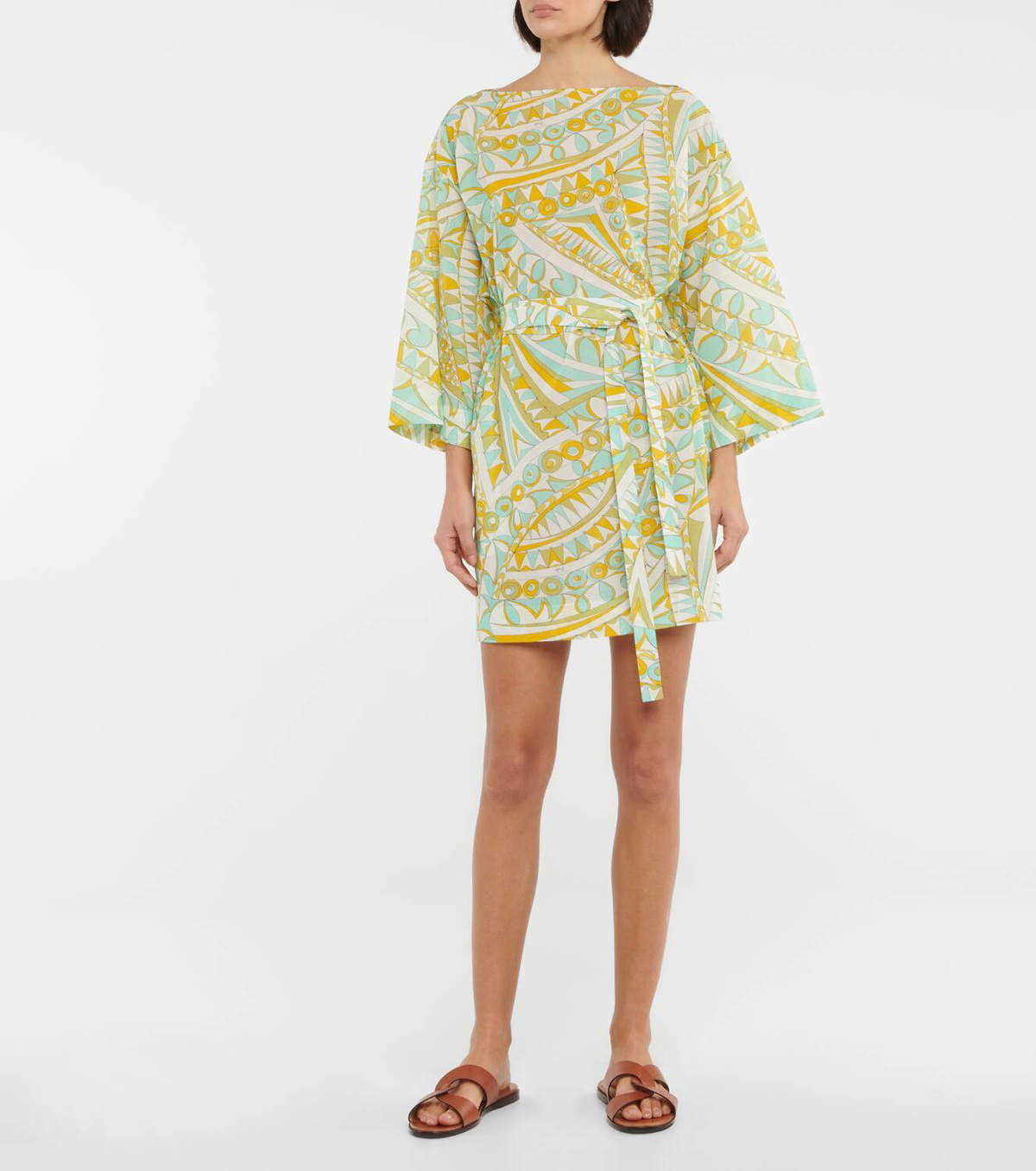 Emilio Pucci Beach Printed cotton-blend minidress Emilio Pucci