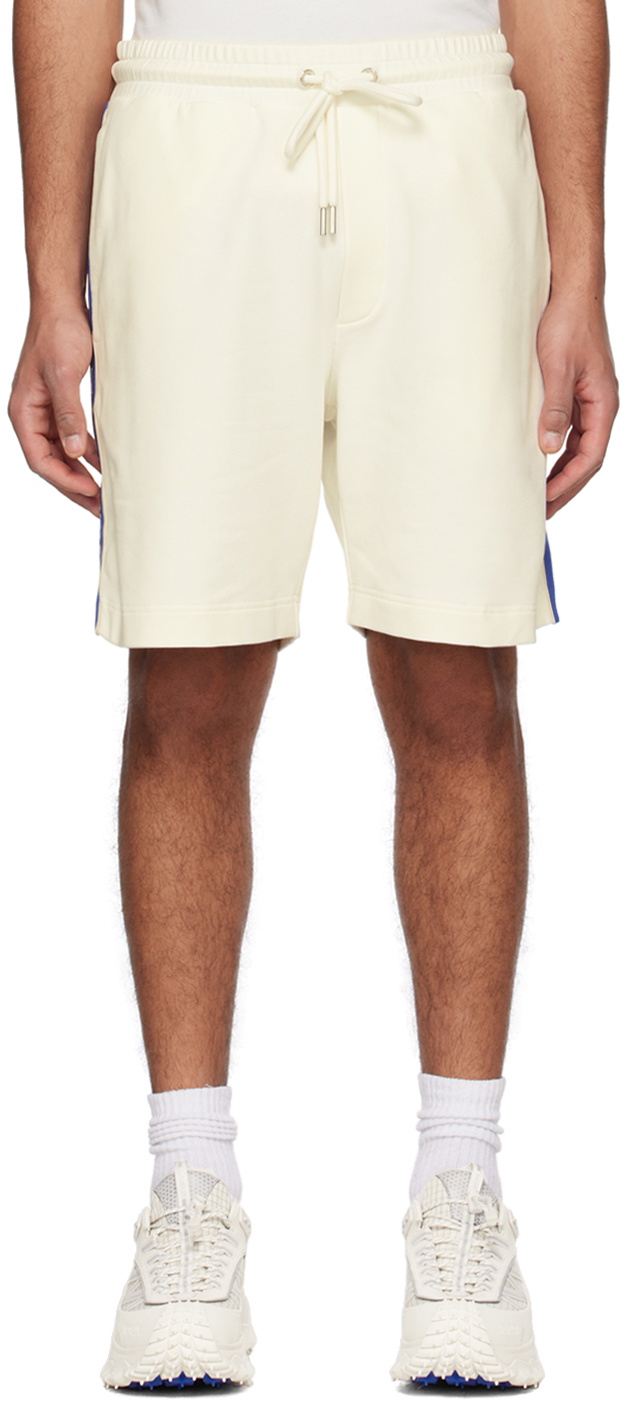 Moncler White Drawstring Shorts Moncler