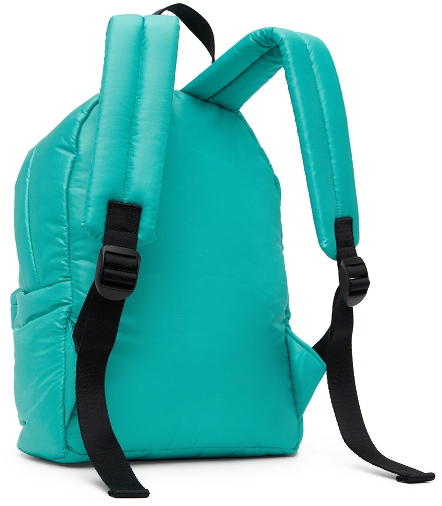 Palm Angels Kids Blue Padded Backpack Palm Angels