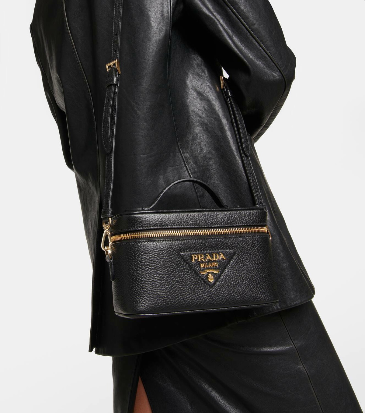Prada Logo Mini leather crossbody bag Prada