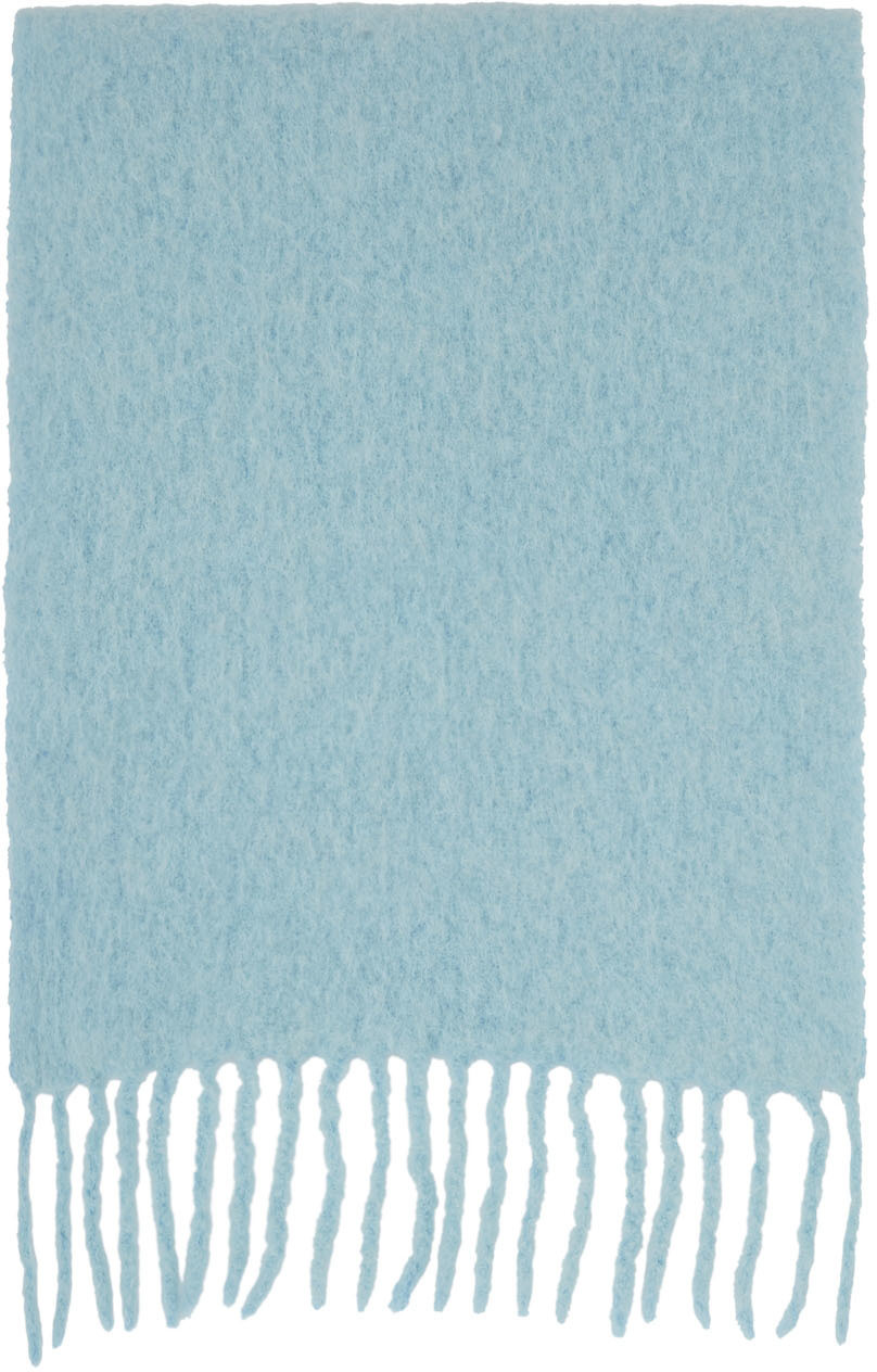 Marni Blue Alpaca Gradient Scarf Marni