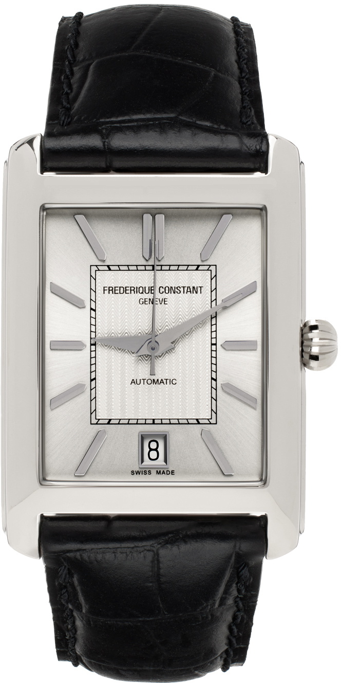 Frédérique Constant Black & Silver Classics Carree Automatic Watch ...