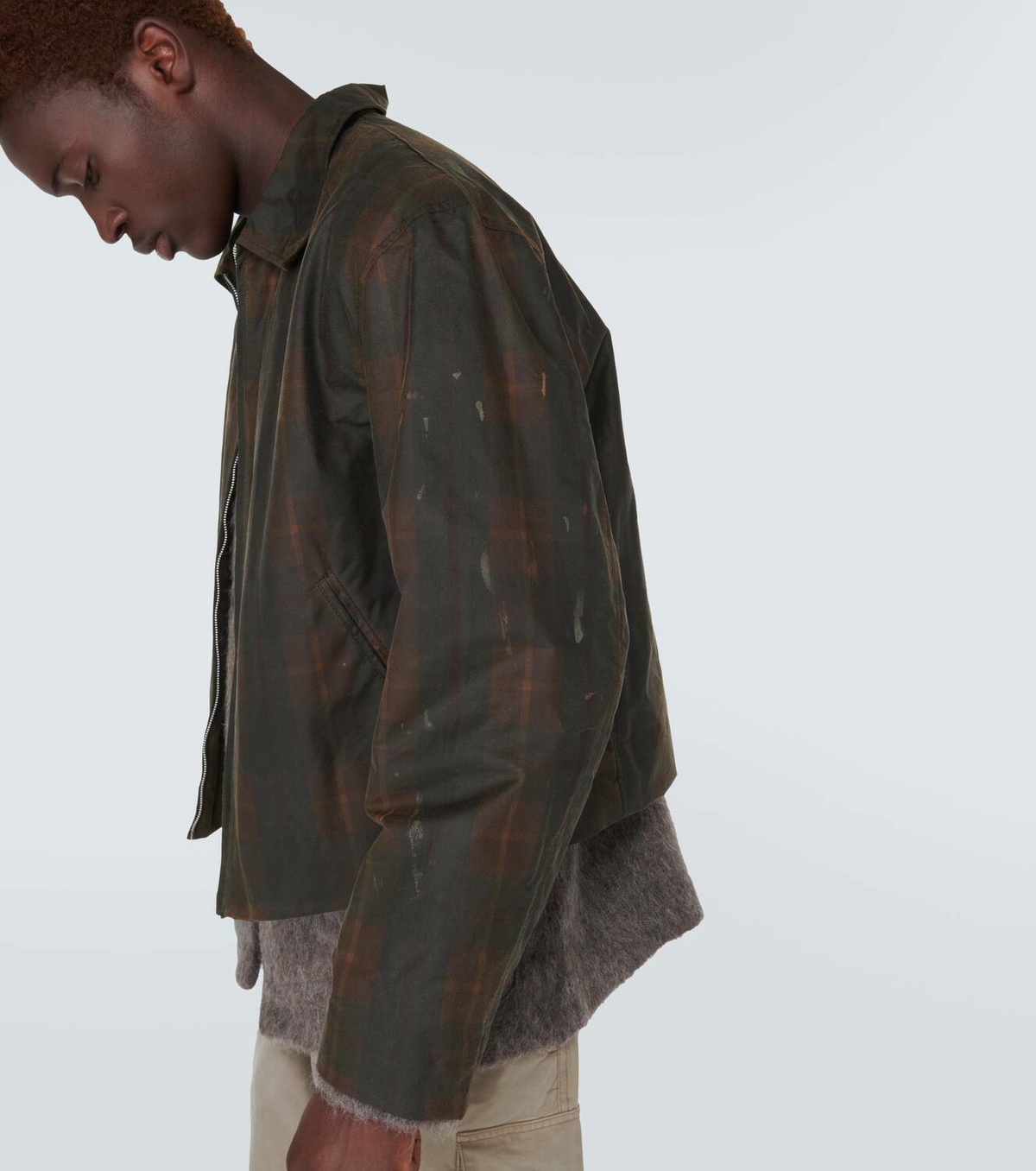 Our Legacy Checked coated cotton jacket Our Legacy