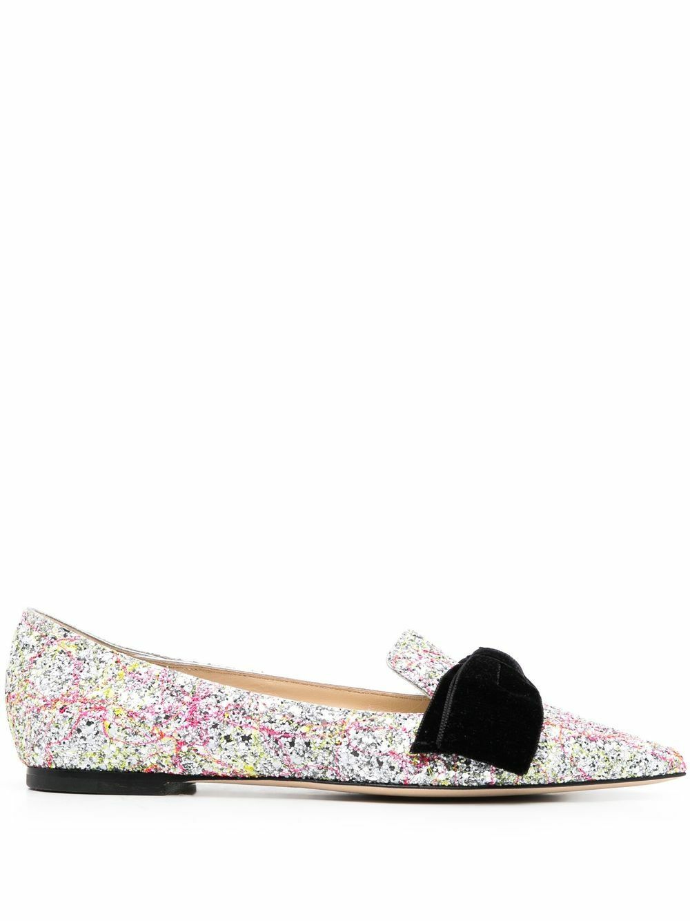 JIMMY CHOO - Gala Glitter Ballet Flats Jimmy Choo