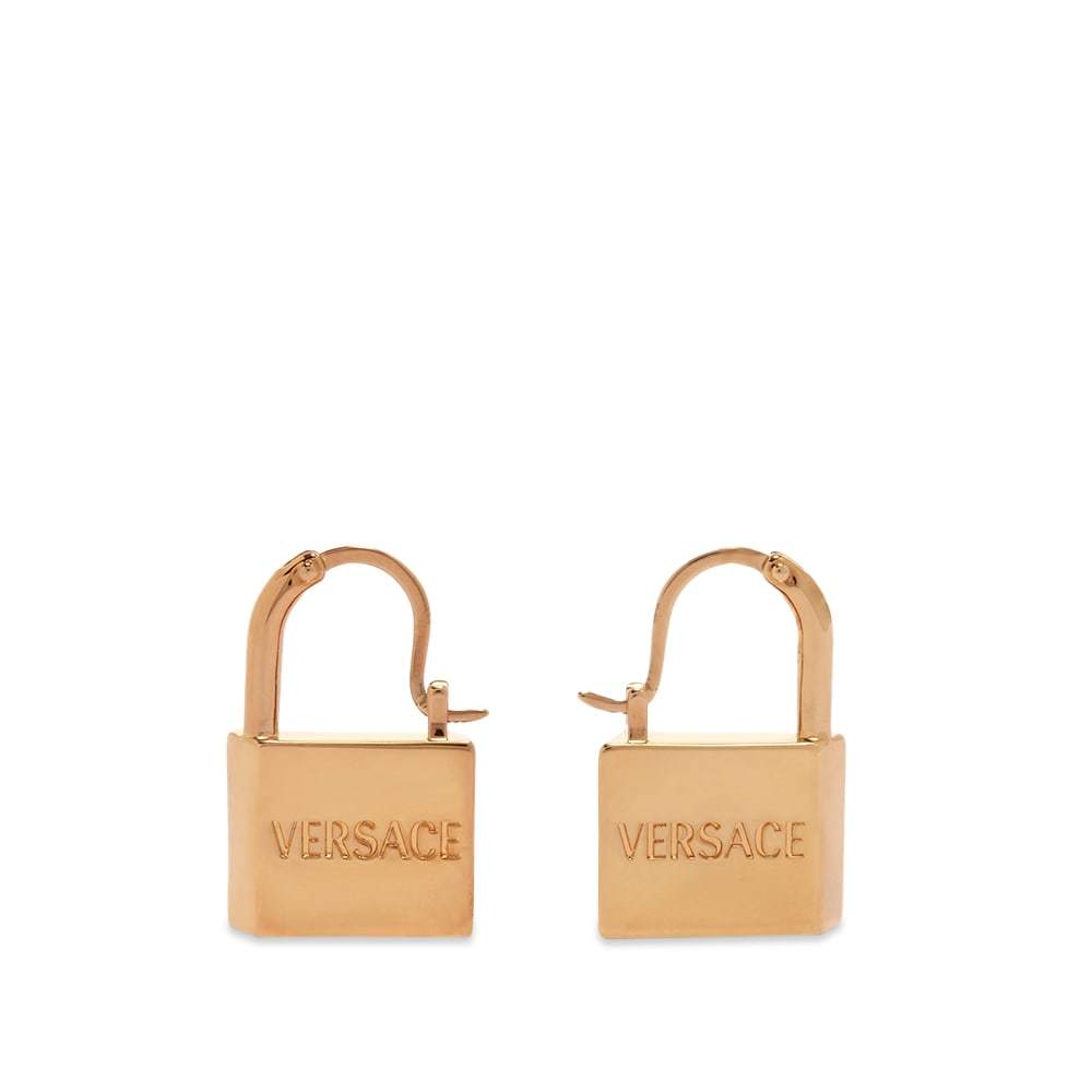 Versace Padlock Logo Earrings Versace