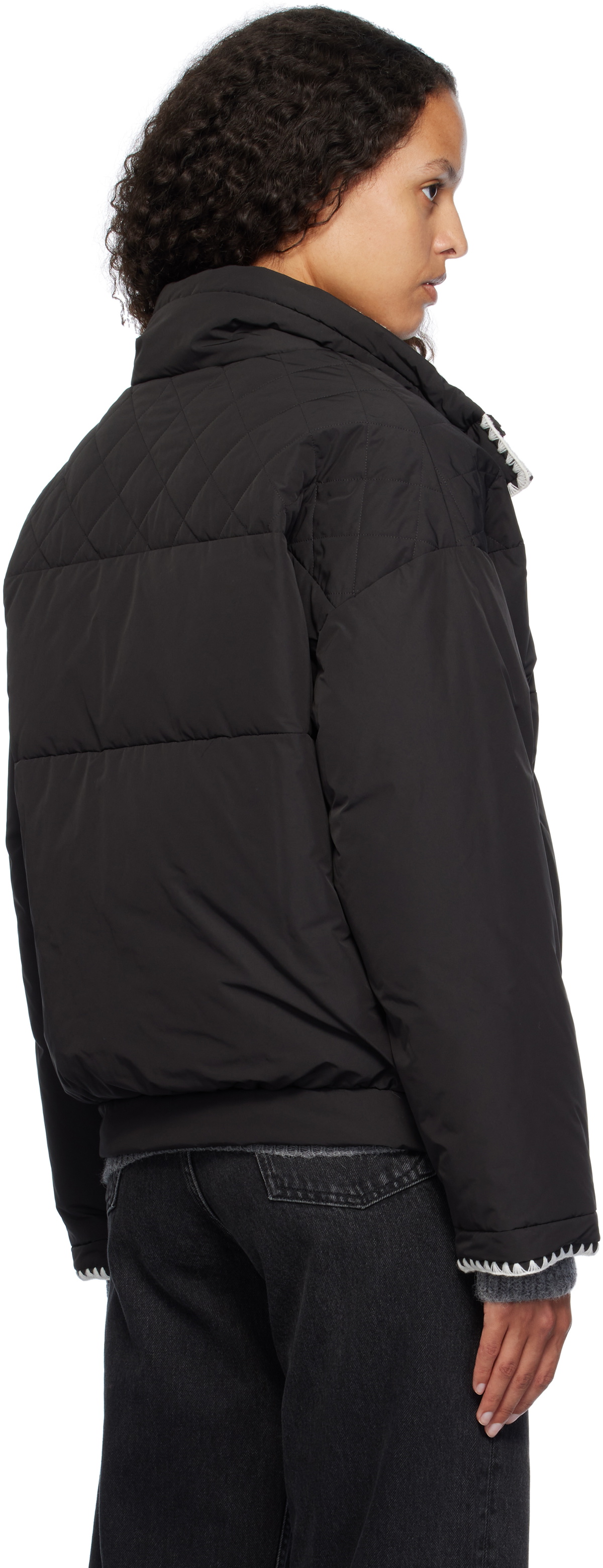 rag & bone Black Ingrid Puffer Down Jacket Rag and Bone