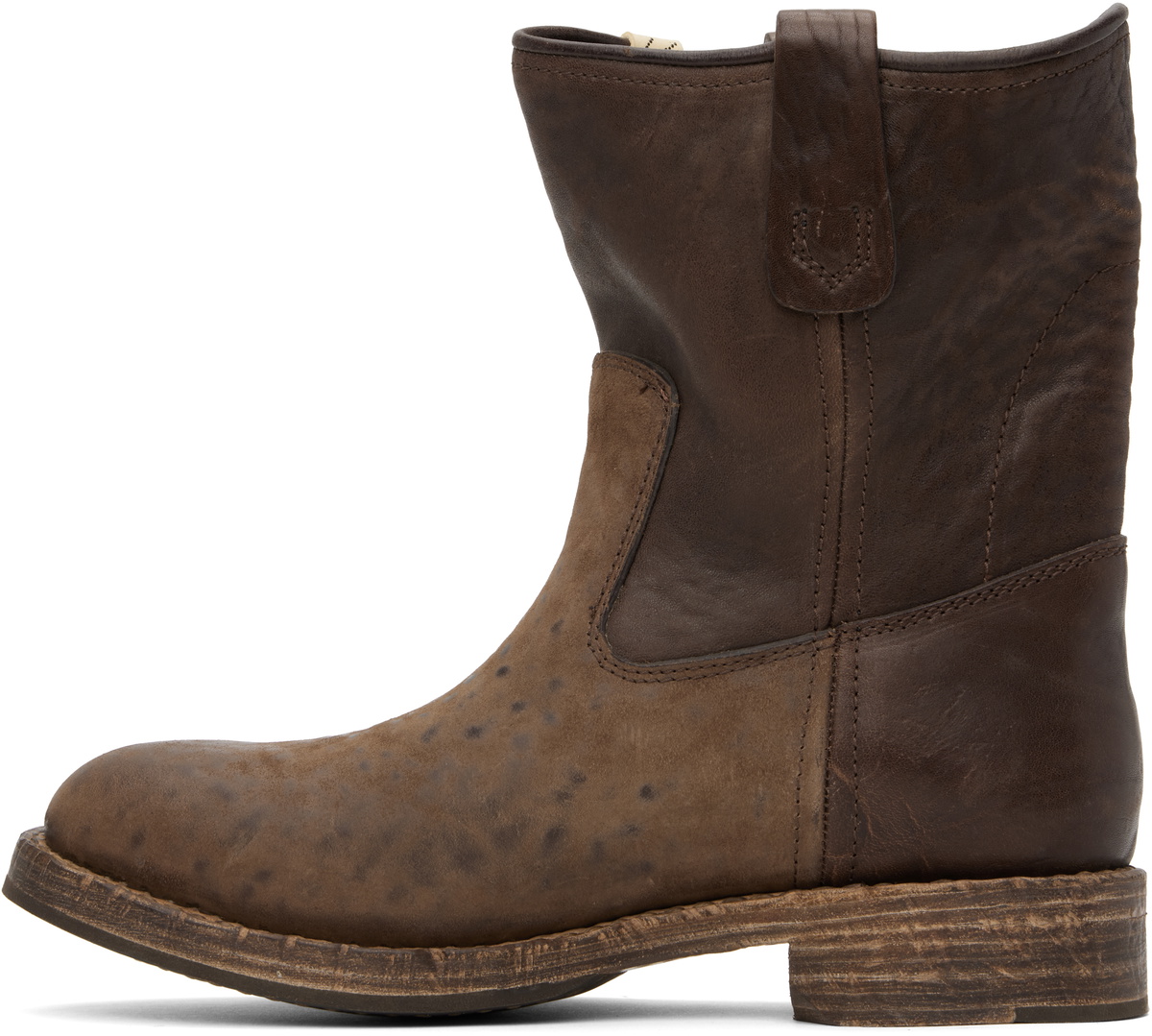 visvim Brown Wabanaki Folk Chelsea Boots Visvim