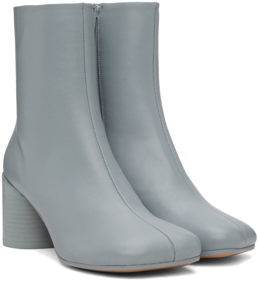 MM6 Maison Margiela Blue Anatomic Boots MM6 Maison Margiela