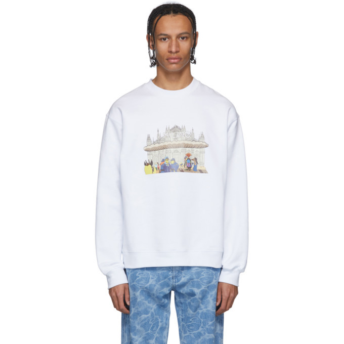 MSGM White Milano Sweatshirt MSGM