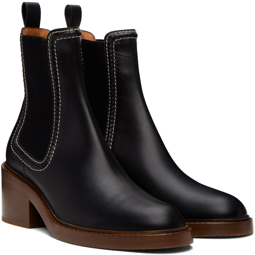Chloé Black Mallo Boots Chloe
