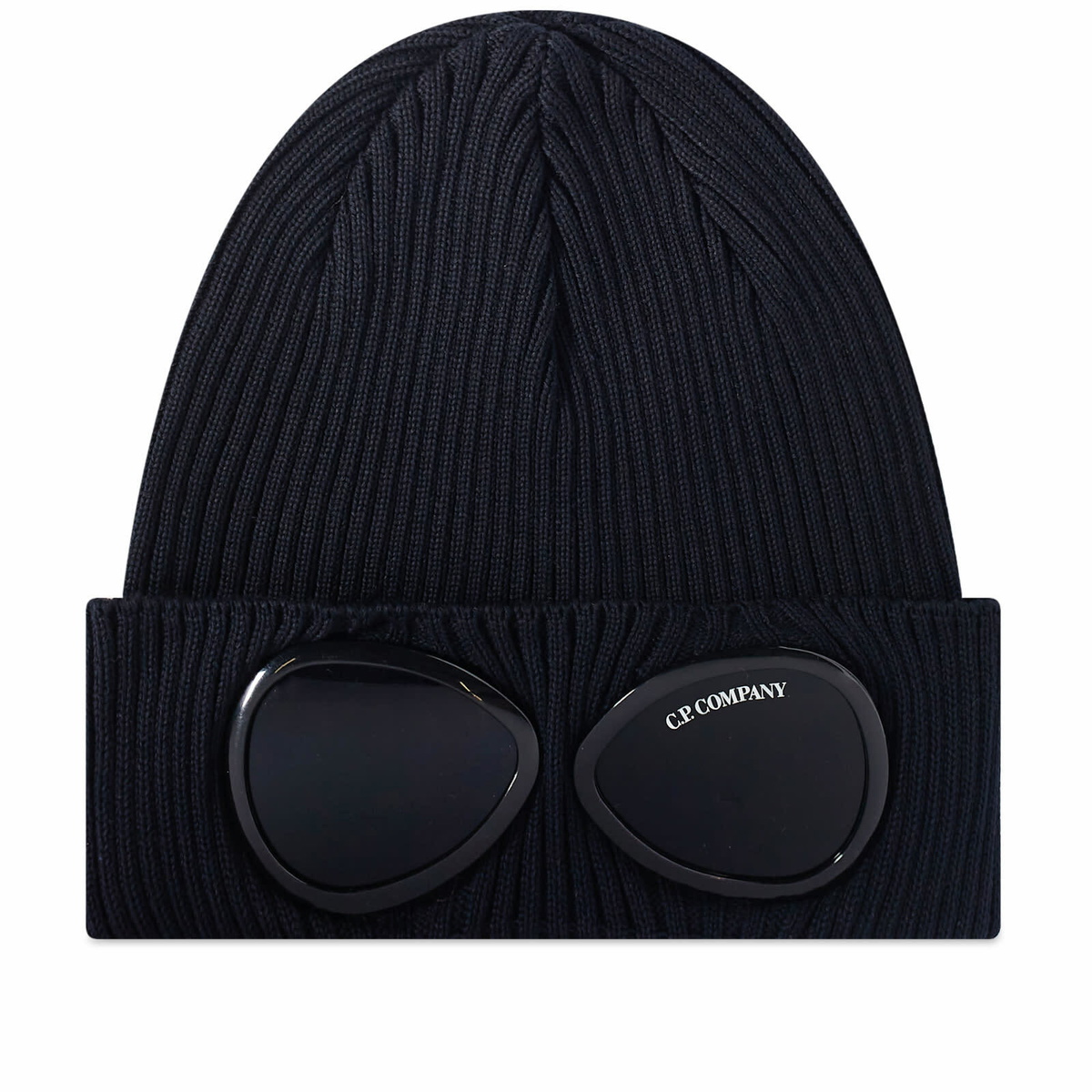 C.P. Company Men's Goggle Beanie in Total Eclipse C.P. Company