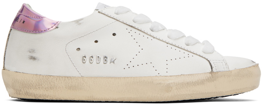 Golden Goose SSENSE Exclusive White Super-Star Sneakers Golden Goose ...