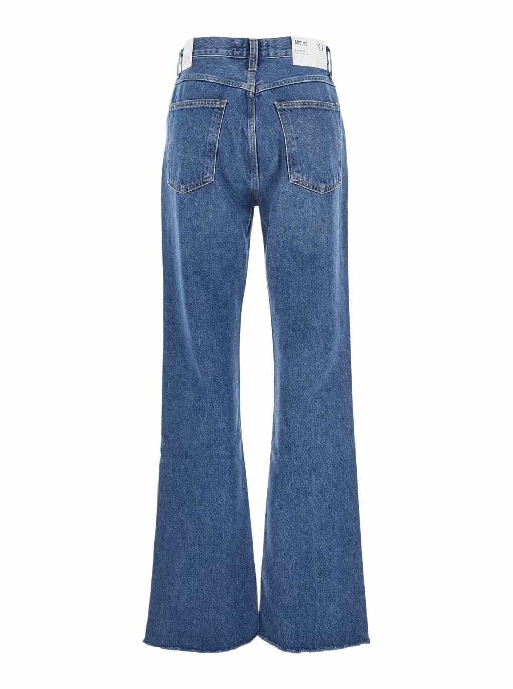 AGOLDE Blue Jeans With Logo Patch On The Rear And Flared Leg In Denim ...