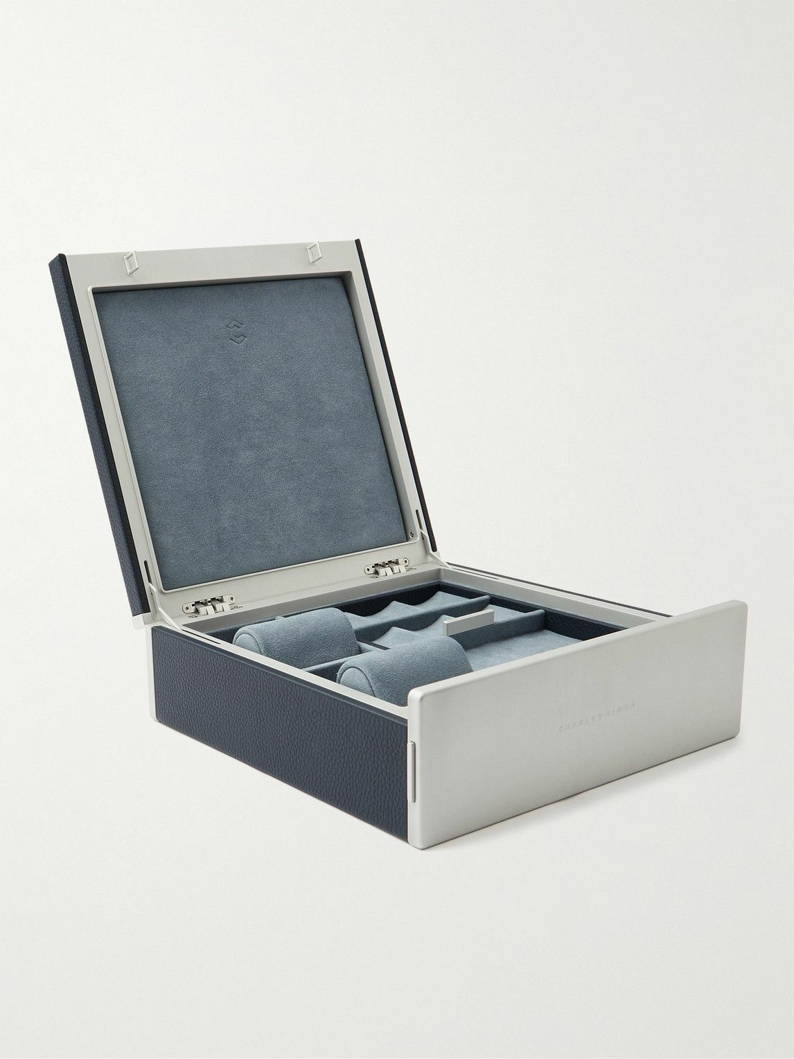 Charles Simon - Spence Full-Grain Leather Jewellery Box Charles Simon