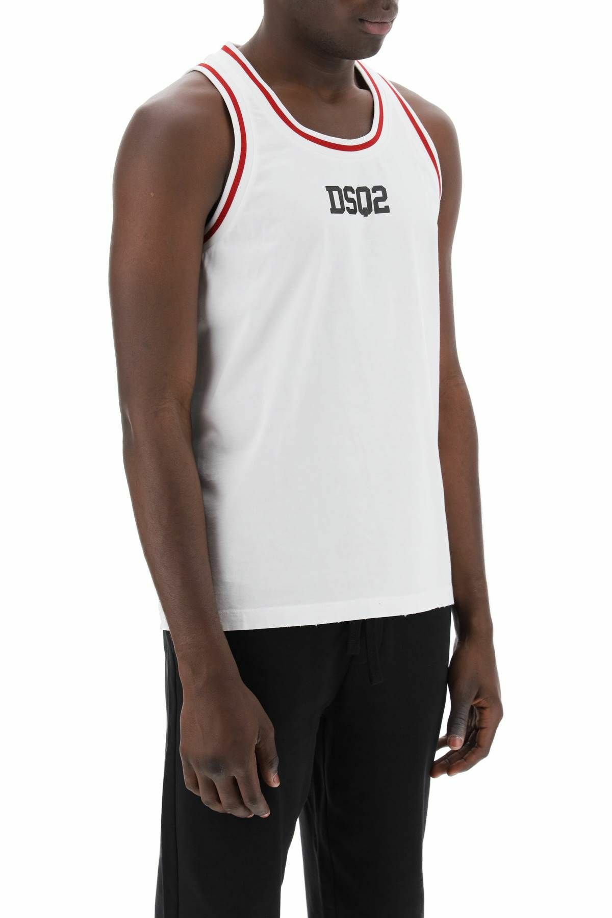 DSQUARED2 "cotton dsq2 cool tank White Dsquared2