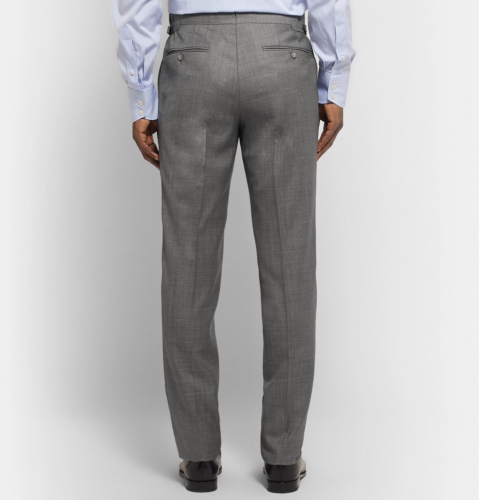 TOM FORD - Grey O'Connor Slim-Fit Super 110s Wool-Sharkskin Suit ...