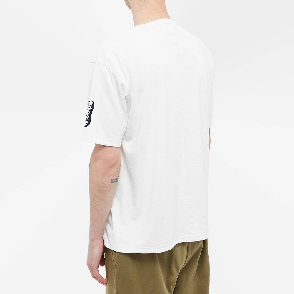 Norbit by Hiroshi Nozawa Men's Back Seam Print T-Shirt in White Norbit ...