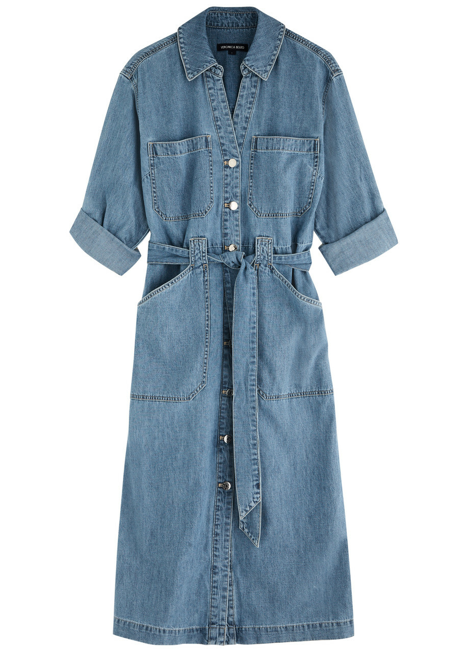Veronica Beard Evelyn Denim Shirt Dress Veronica Beard