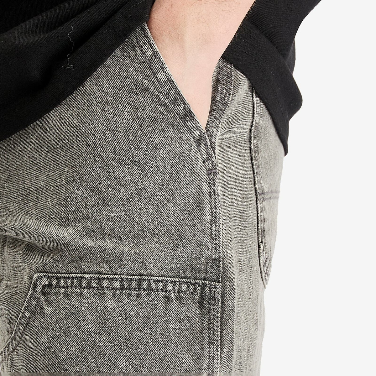 Dickies Men's Madison Denim Double Knee Pants in Light Gray Wash ...