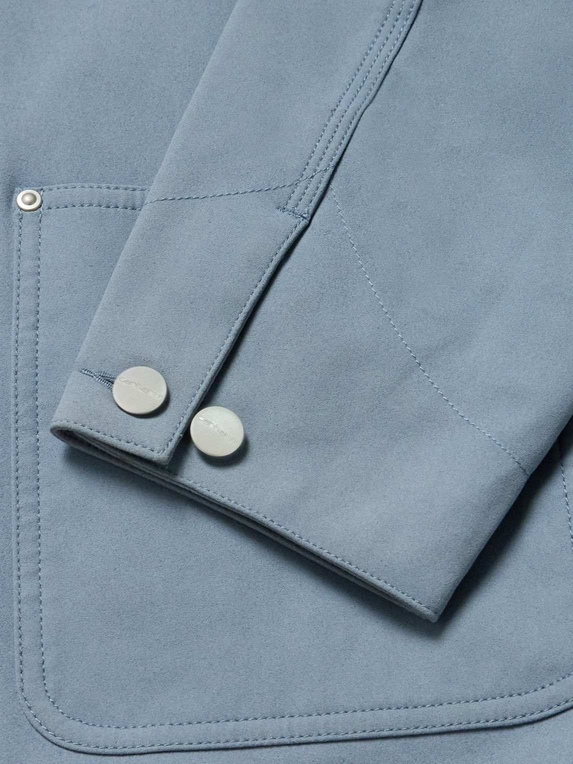 Carhartt WIP - Michigan Faux Suede Chore Jacket - Blue Carhartt WIP