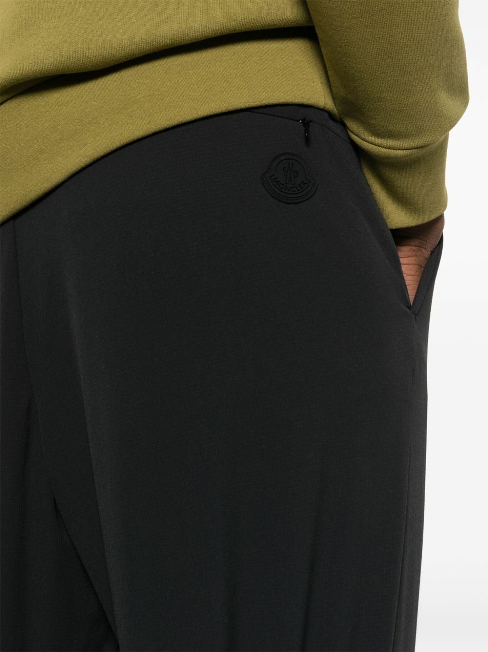 Moncler Black Logo Appliqué Track Pants Moncler