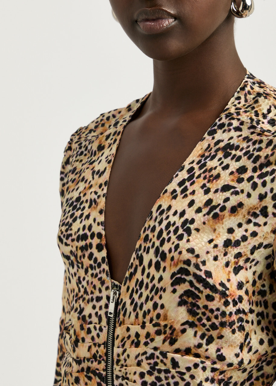 Isabel Marant Magaly Leopard-print Midi Dress Multi Floral Isabel Marant