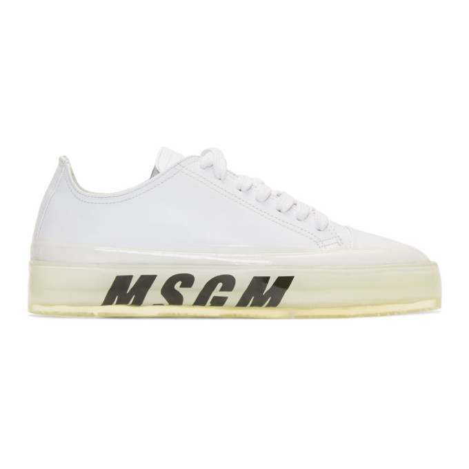 MSGM White Floating Sneakers MSGM