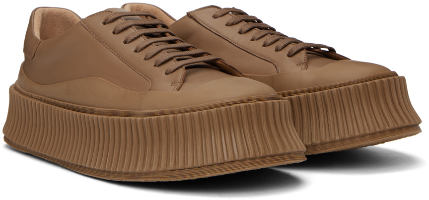 Jil Sander Tan Vulcanized Sneakers Jil Sander