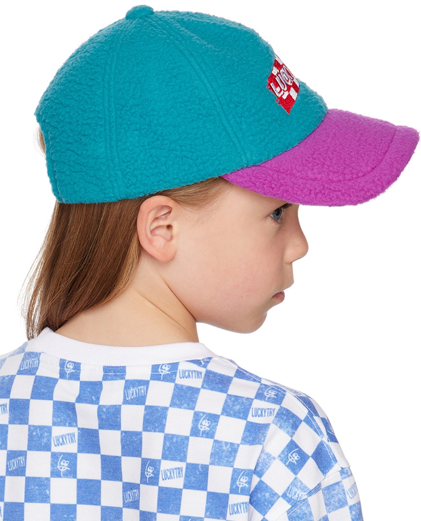 Luckytry Kids Blue & Purple Color Dumbled Cap Luckytry