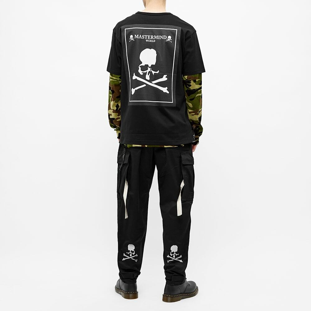 MASTERMIND WORLD Men's Label Logo T-Shirt in Black MASTERMIND WORLD